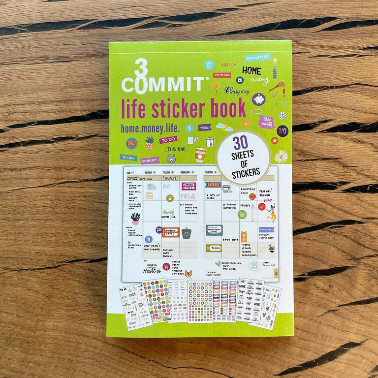 30 Day Challenge Sticker Book – Commit30
